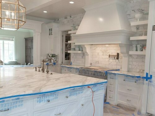 Residential Countertop Protection Film & Sealer Installation by